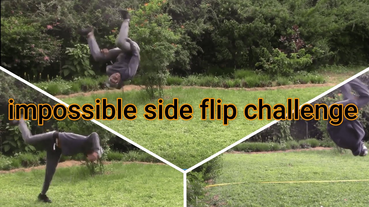 impossible side flip challenge - YouTube