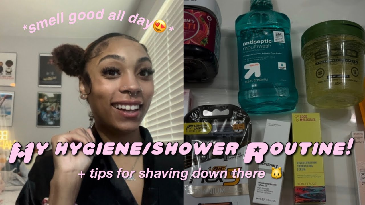 my *updated* 2023 hygiene/shower routine! + plus shaving tips for down ...