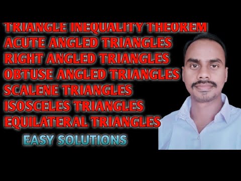 Inequality of Triangle Theorem based Complete Concept|Acute,Right ...