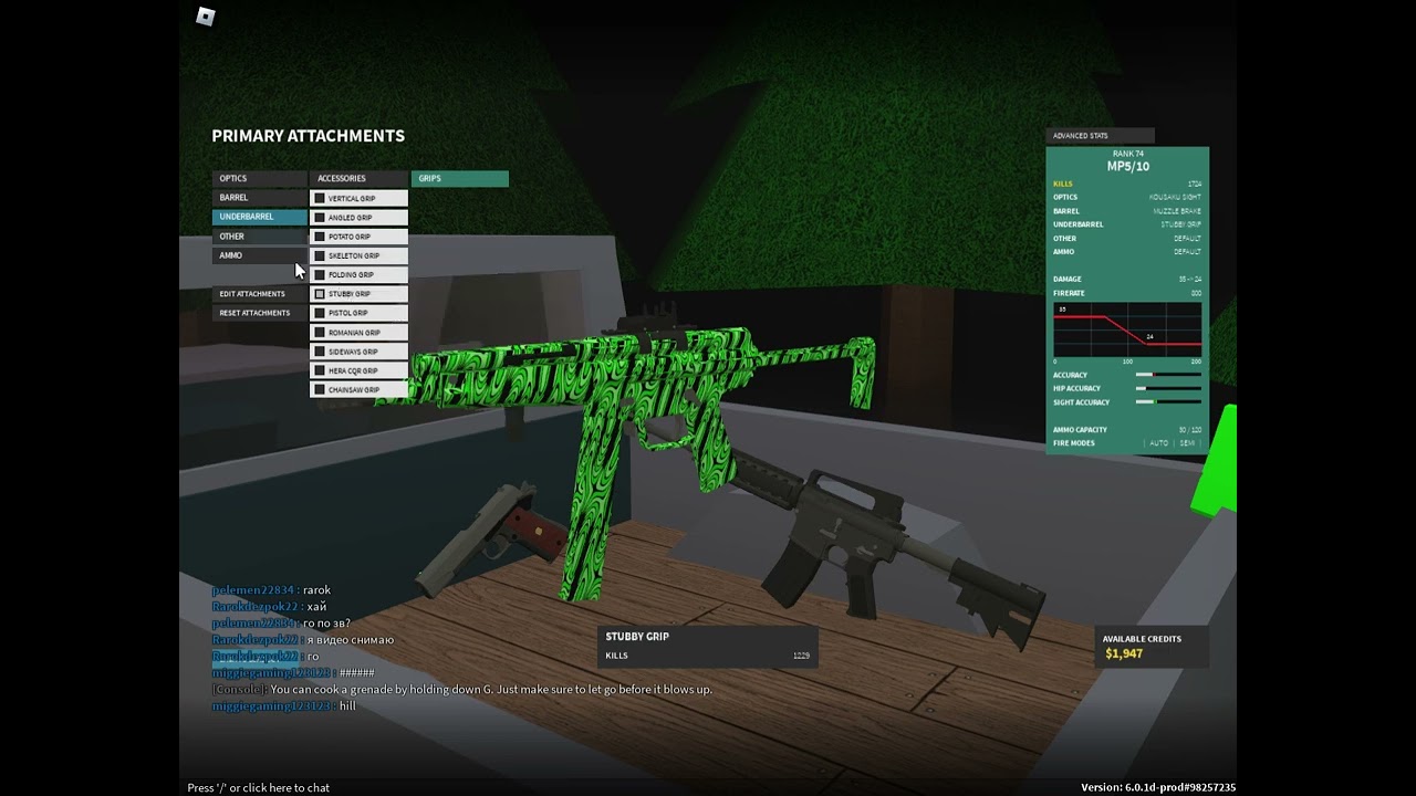 сборка на mp5/10 в Phantom Forces - YouTube