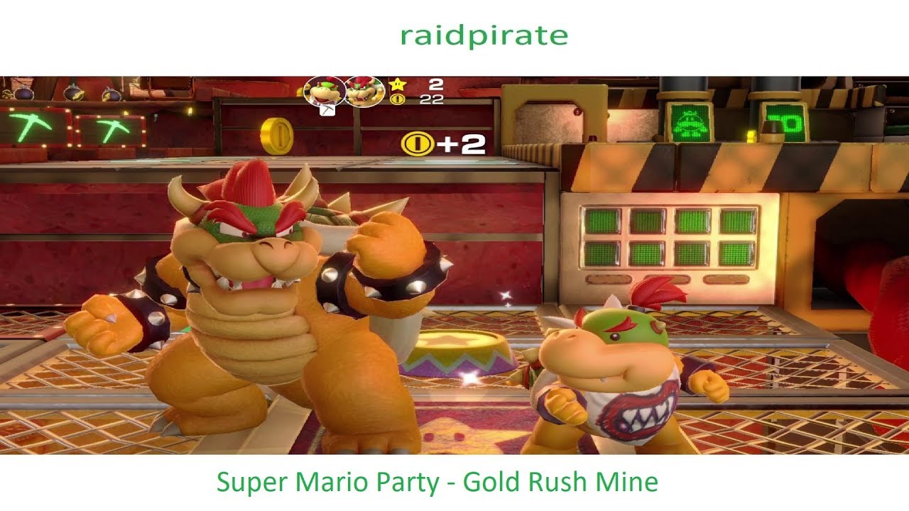 Super Mario Party - Gold Rush Mine - YouTube