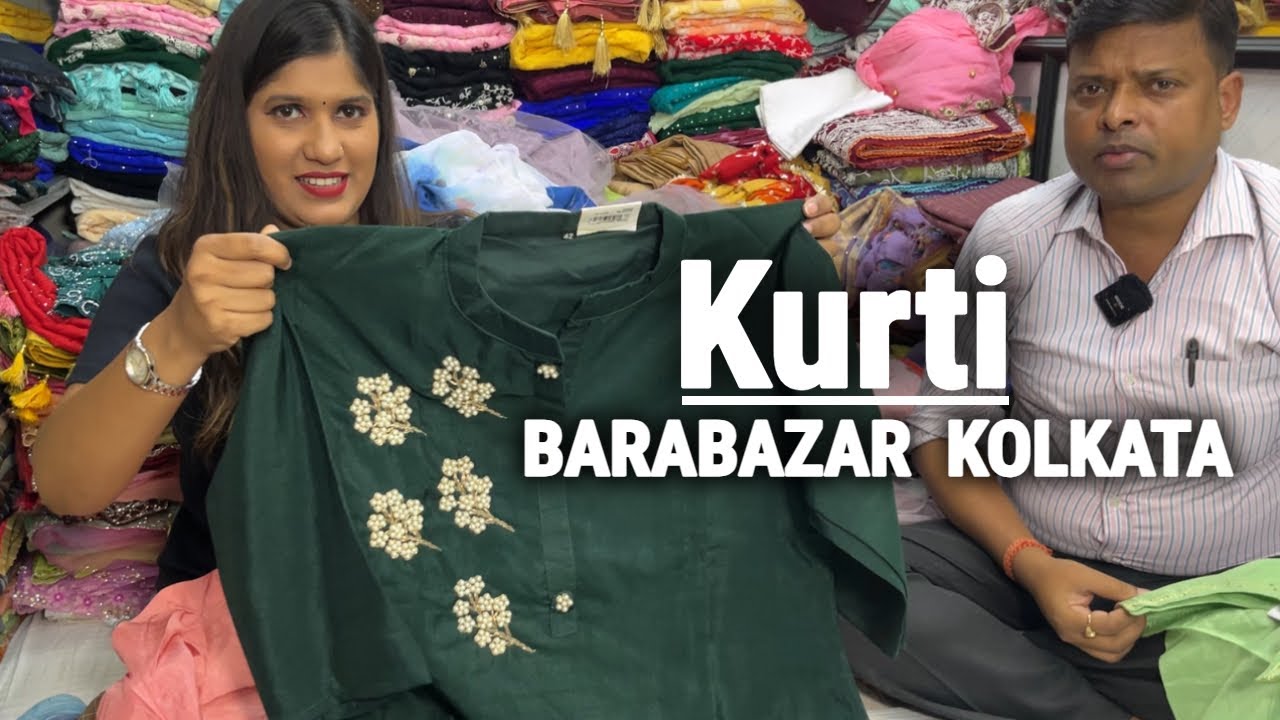 Flat 50% OFF Kurti & Gown Collection in Kolkata | Aaina Creation Barabazar - YouTube