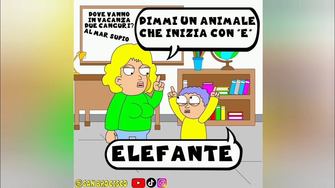 Fumetti divertenti con BATTUTE squallide FREDDURE gelide animate? # ...