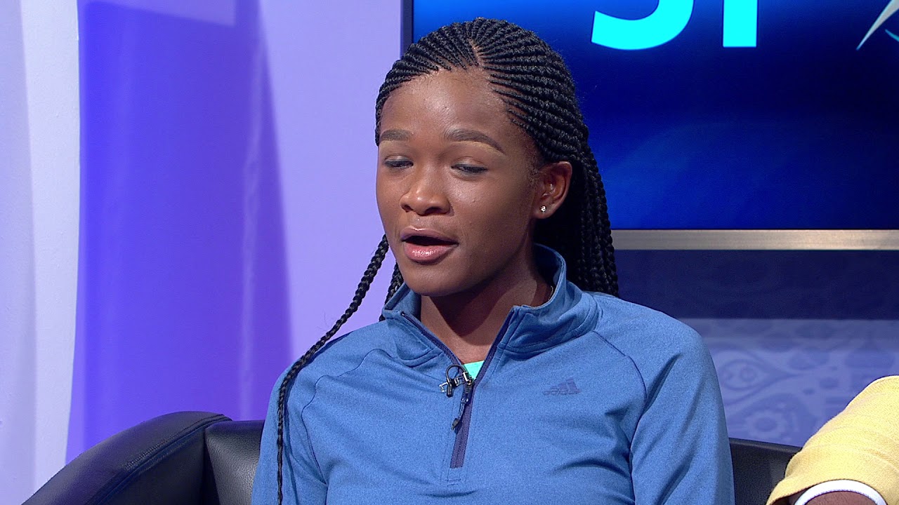 Thomas Mlambo chats to athlete Gontse Morake and her dad Johannes ...