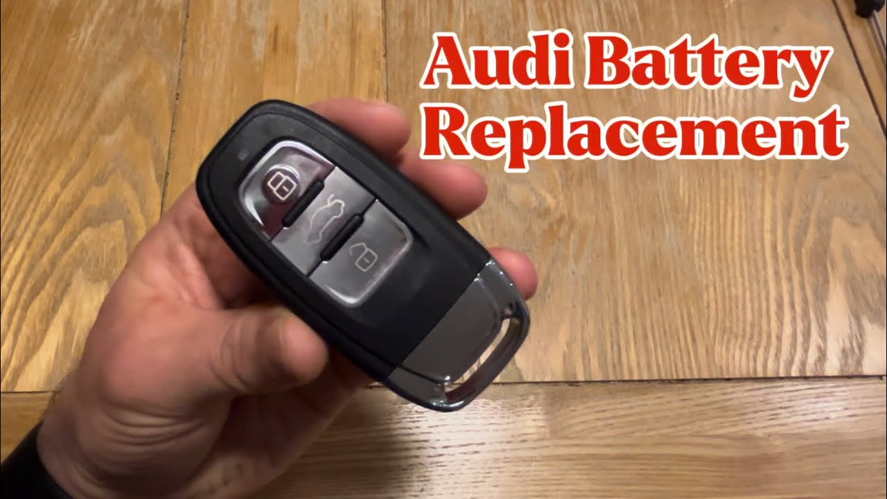 Audi key battery replacement - YouTube