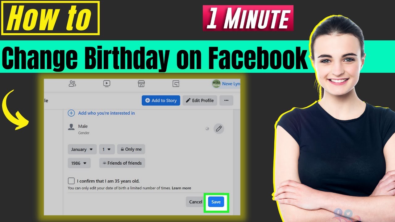How to change birthday on facebook 2024 - YouTube