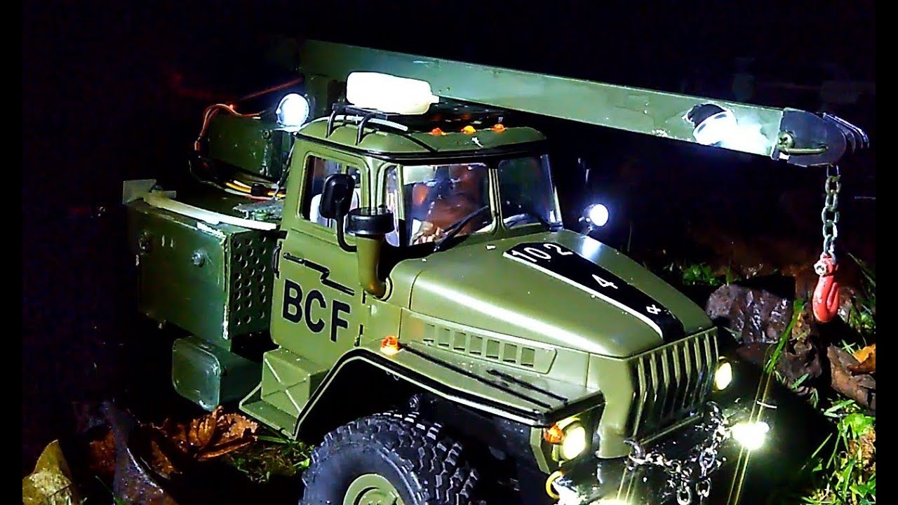 WPL B 36 Part 3 Crane construction Lighting with LED - YouTube