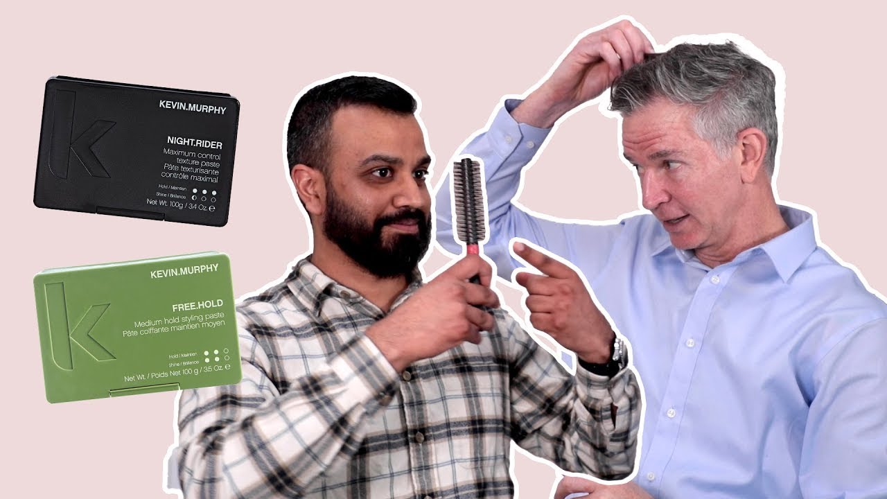 Teaching my boss how to style his hair! | Featuring Kevin Murphy men's ...
