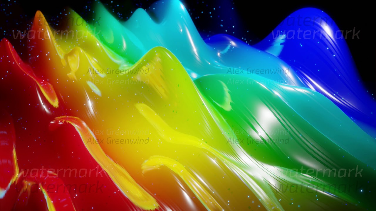 Abstract 3D surface with beautiful waves, luminous sparkles and bright ...