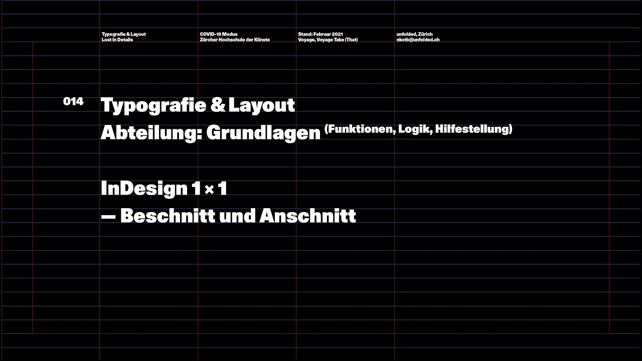 InDesign Beschnitt und Anschnitt - YouTube