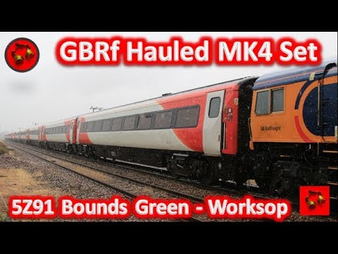 GB Railfreight Class 66 Hauled MK4 Set - YouTube