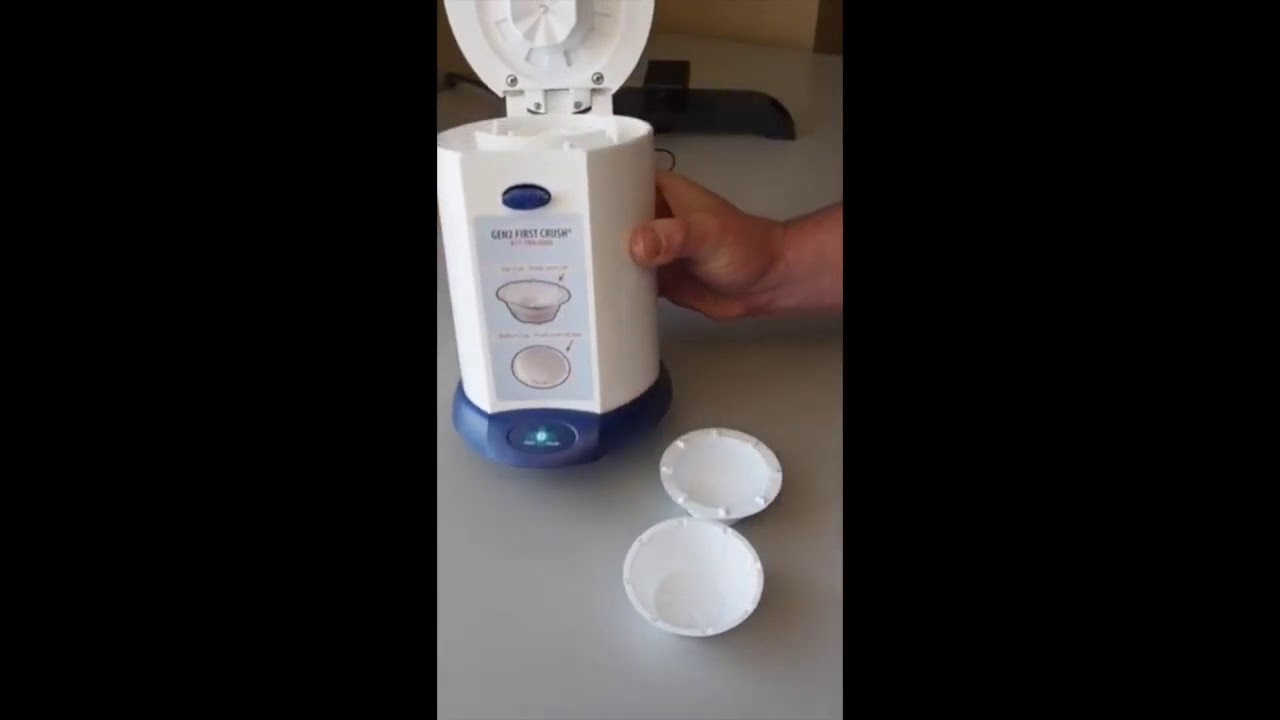 First Crush Automated Pill Crusher In service Video - YouTube