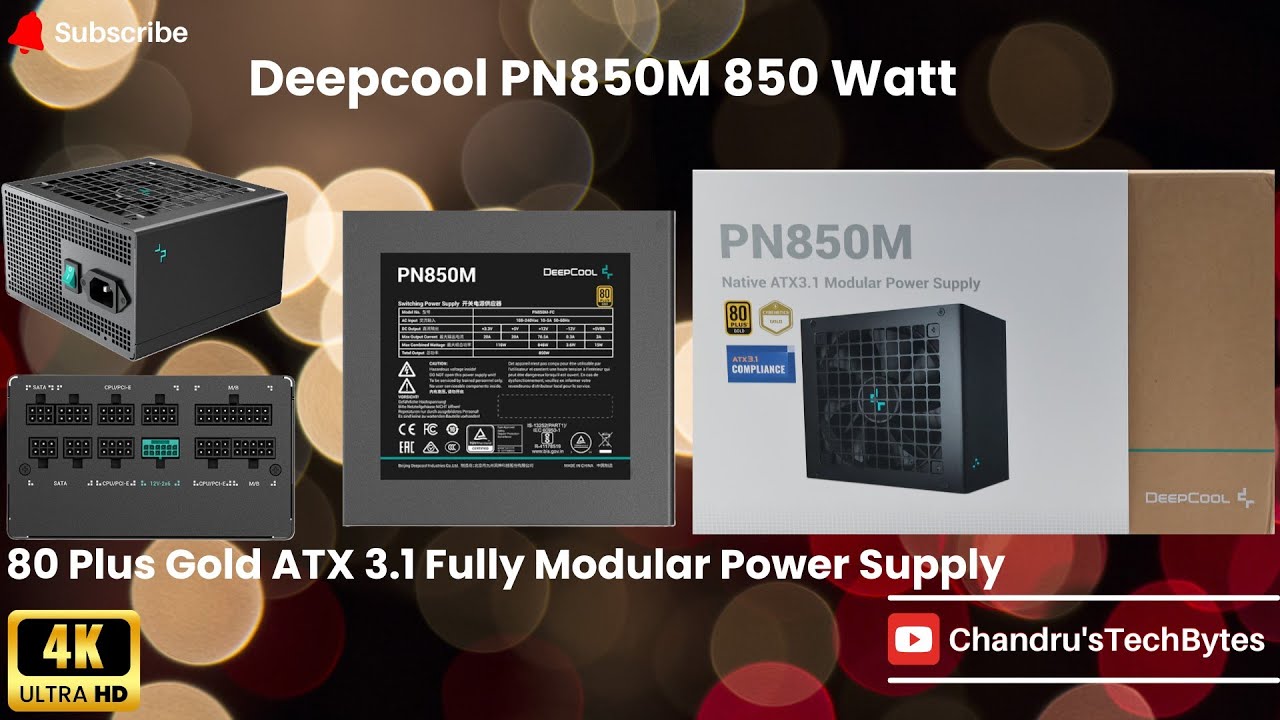 ⚡Unboxing the DeepCool PN850M 80 Plus Gold Power Supply Unit (PSU).⚡ ...