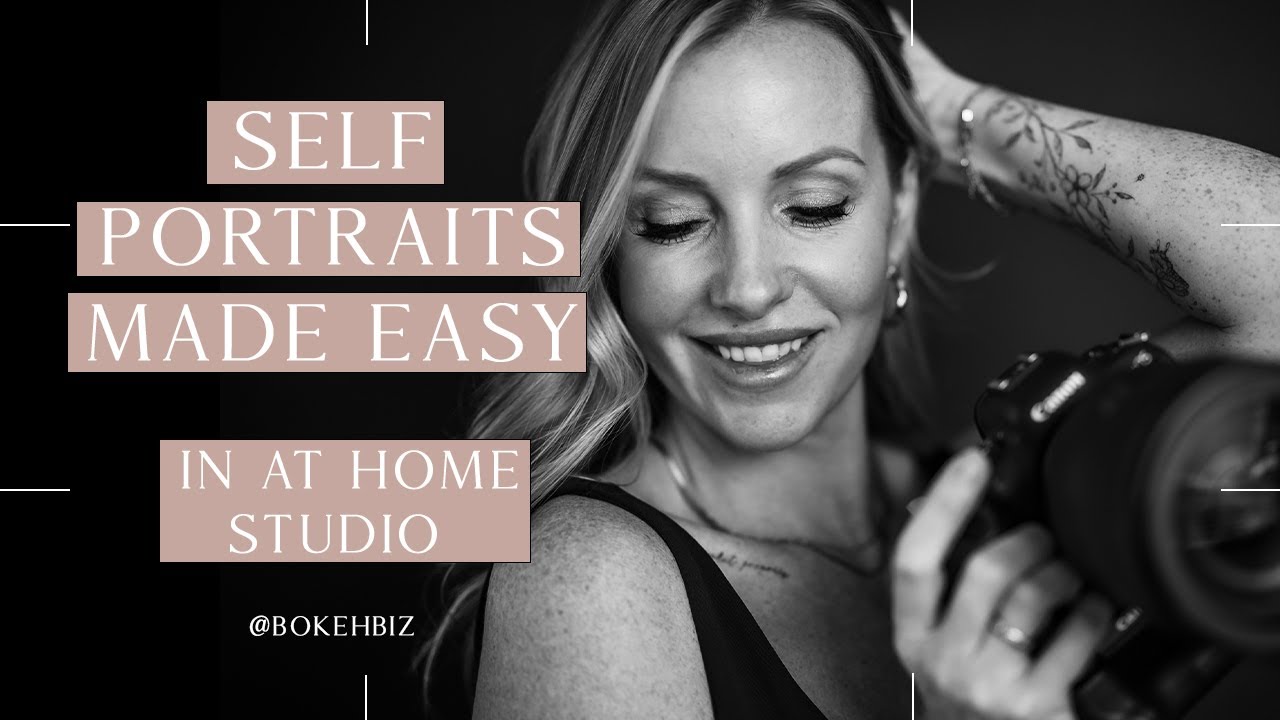 SELF PORTRAITS MADE EASY in at home studio!! - YouTube