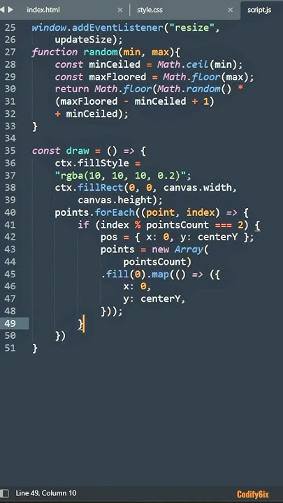 Random spark | HTML, CSS & JS - YouTube