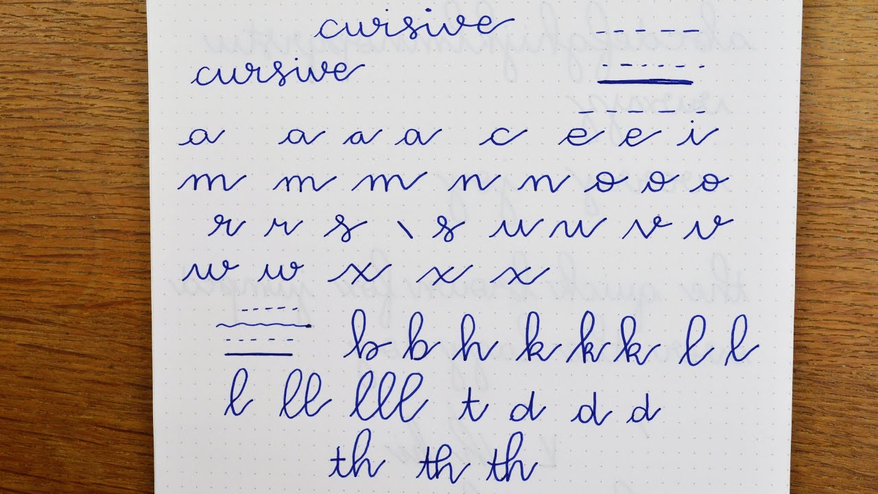 Handlettering with Tilly Cursive Handwriting Handwriting Styles - YouTube