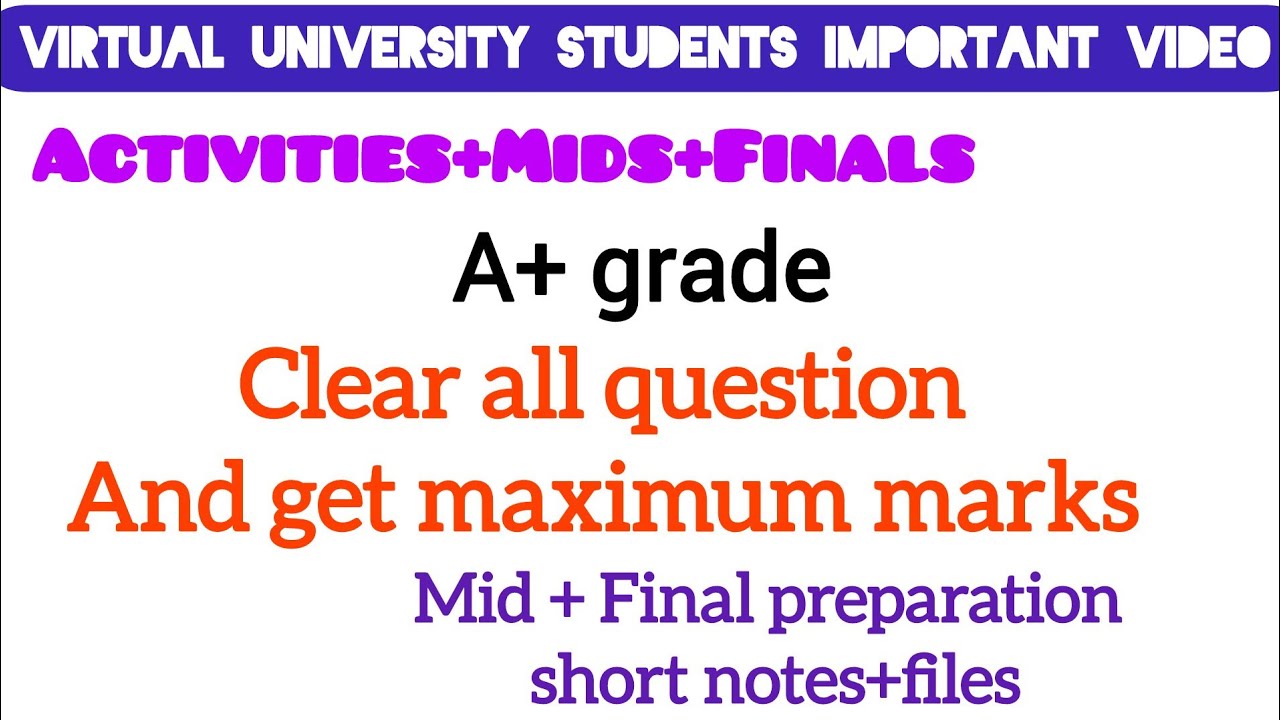 Exams in virtual university/Tips for virtual university students🔥🔥# ...