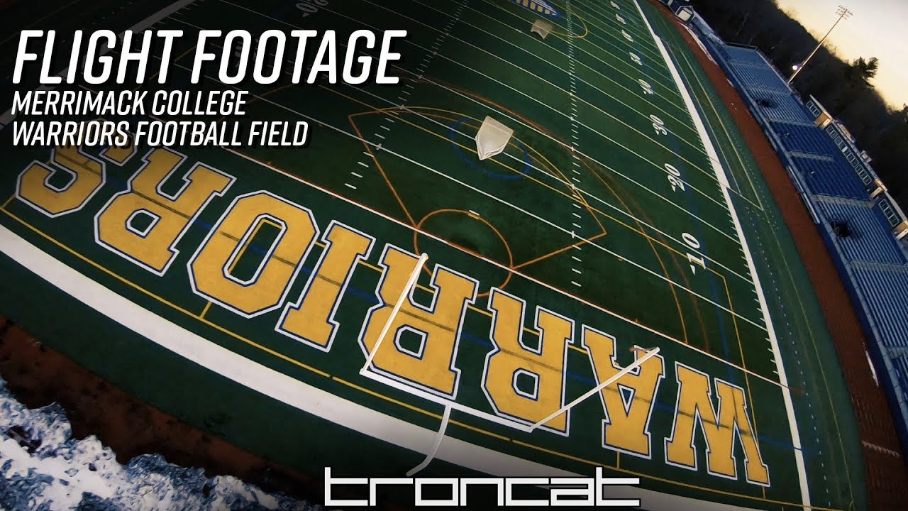 Flight Footage - Merrimack College Football Field - YouTube