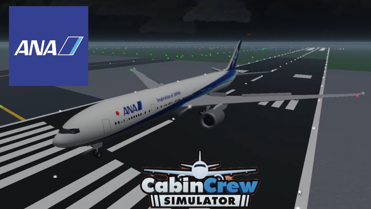 ANA 777-300 flight (ANA 777 experience cabin crew simulator Roblox ...