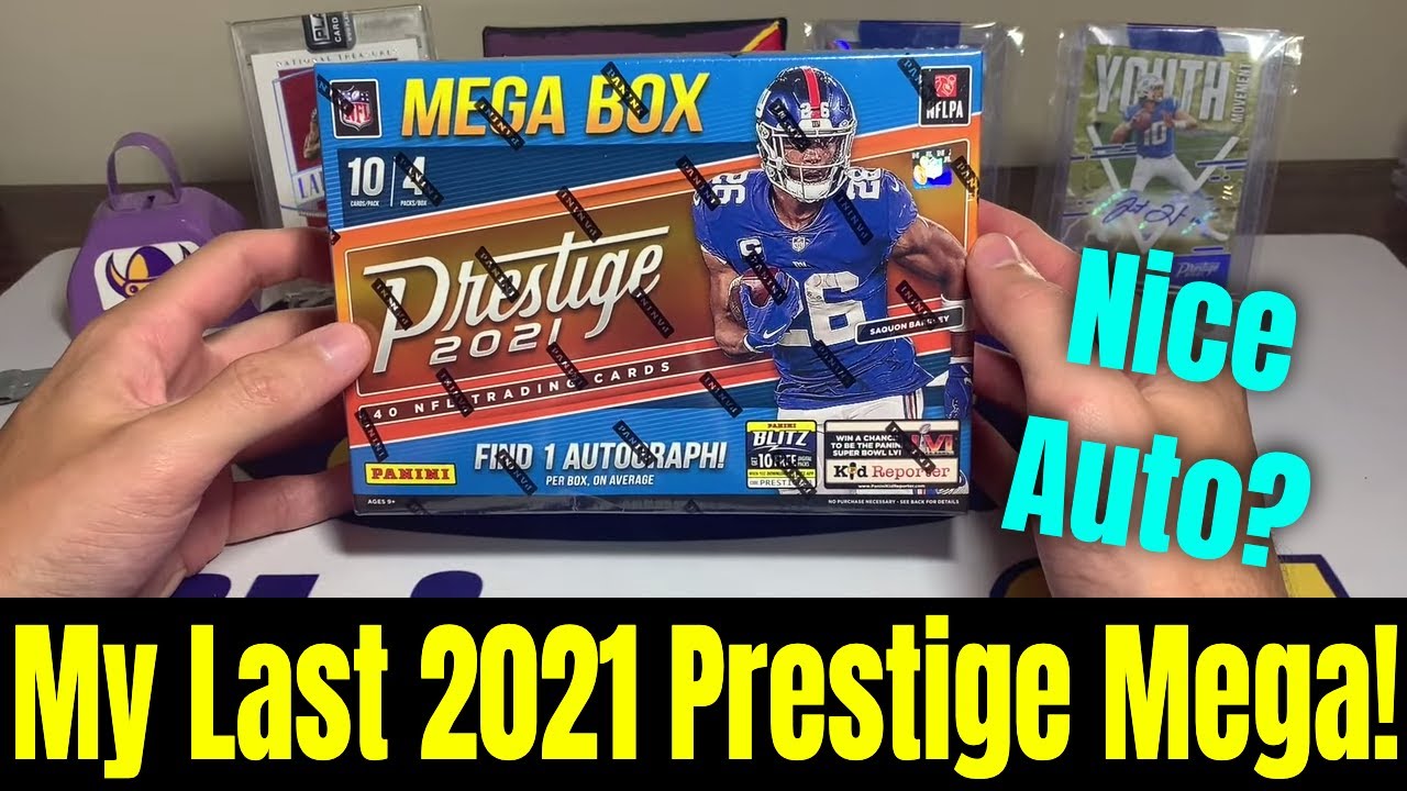 My Last 2021 Prestige Football Mega Box! Well... How Did I Do?! - YouTube