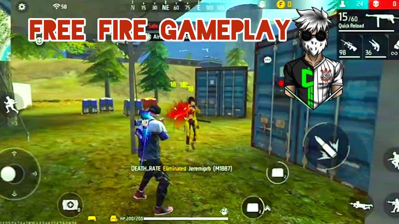 FREE FIRE GAME PLAY RUK FF BEST PLAYER [B2k] SOLO VS SQUAD FREE FIRE ...