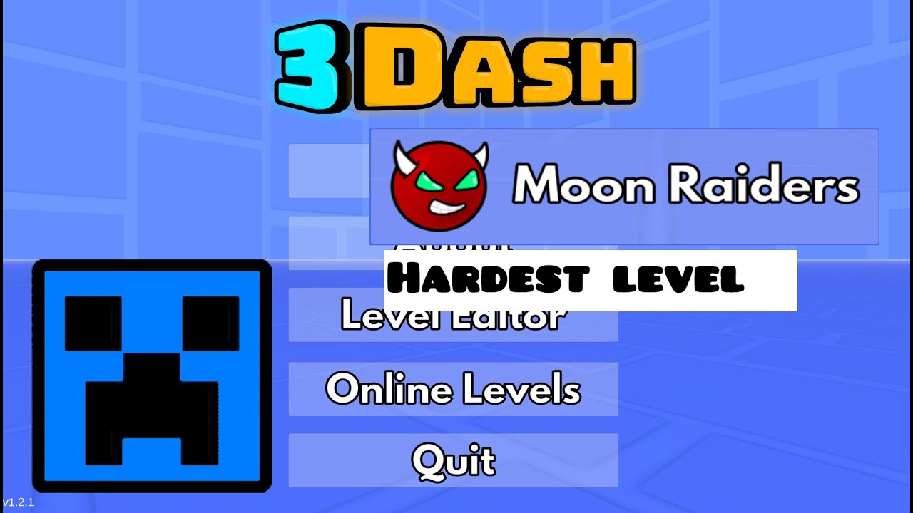 I beat the hardest level on 3dash - YouTube
