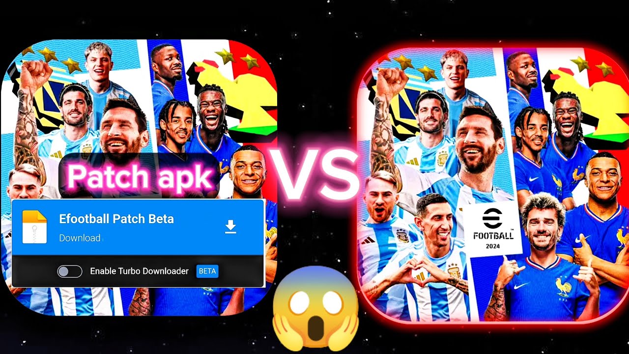 EFOOTBALL PATCH VS EFOOTBALL 2024 COMPARISON GRAPHICS. ANIMATION ...