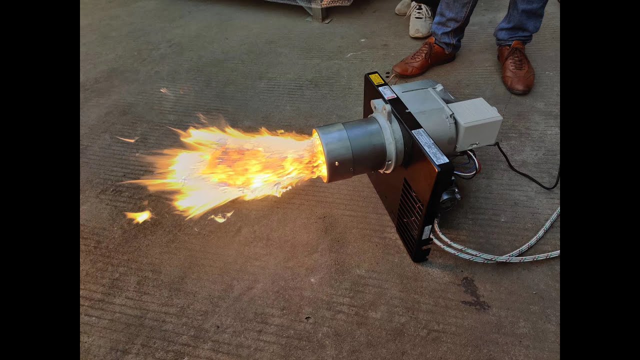 Riello Diesel Burner installation step video - YouTube