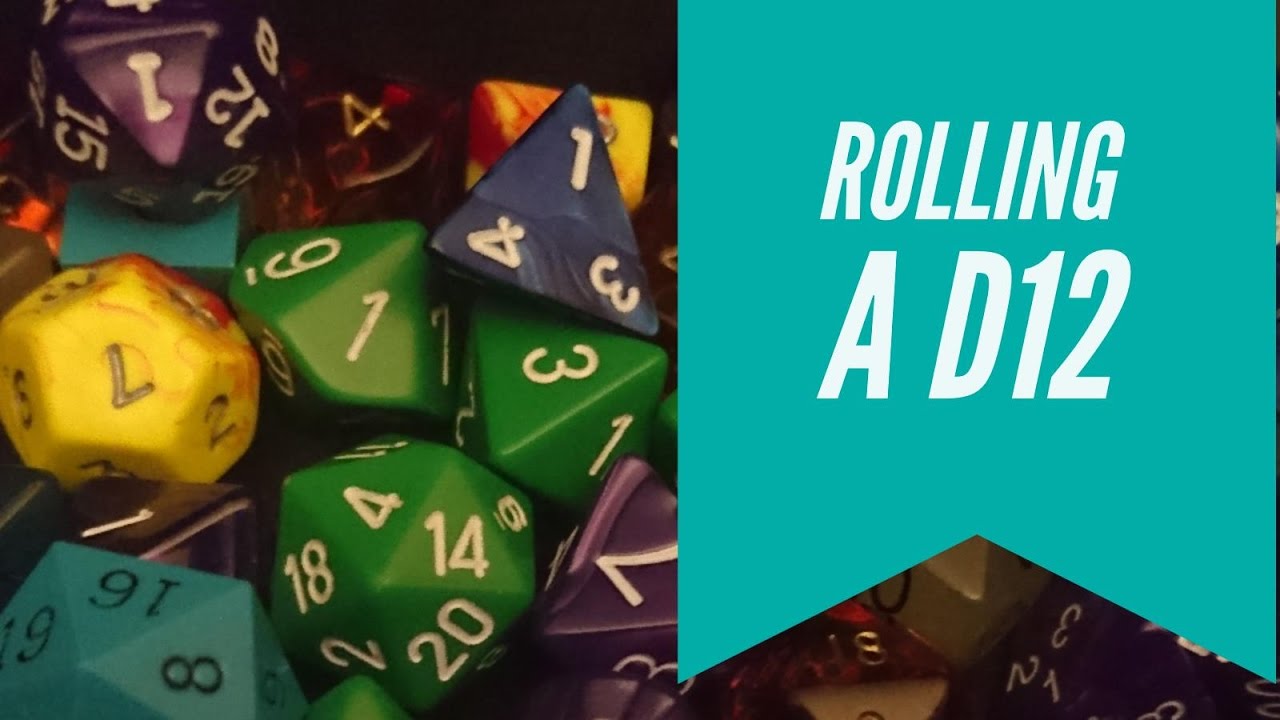 Rolling a D12 ASMR - YouTube