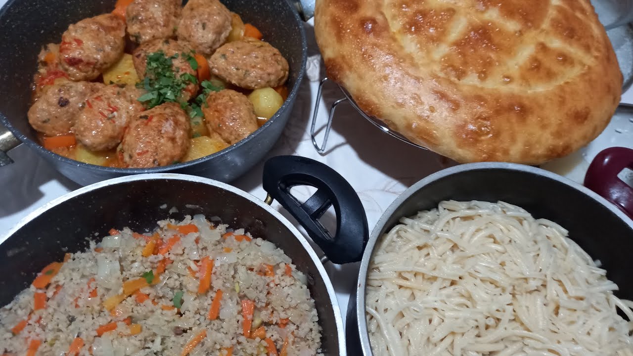 QAZAN KOTLETİ VƏ MAKARON QARIN QIYMALI. - YouTube