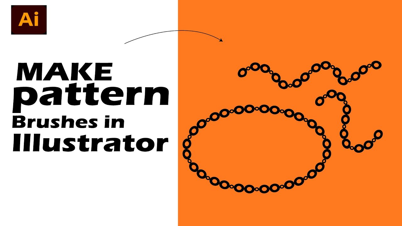 Pattern Brush Design in Adobe Illustrator for beginner - YouTube