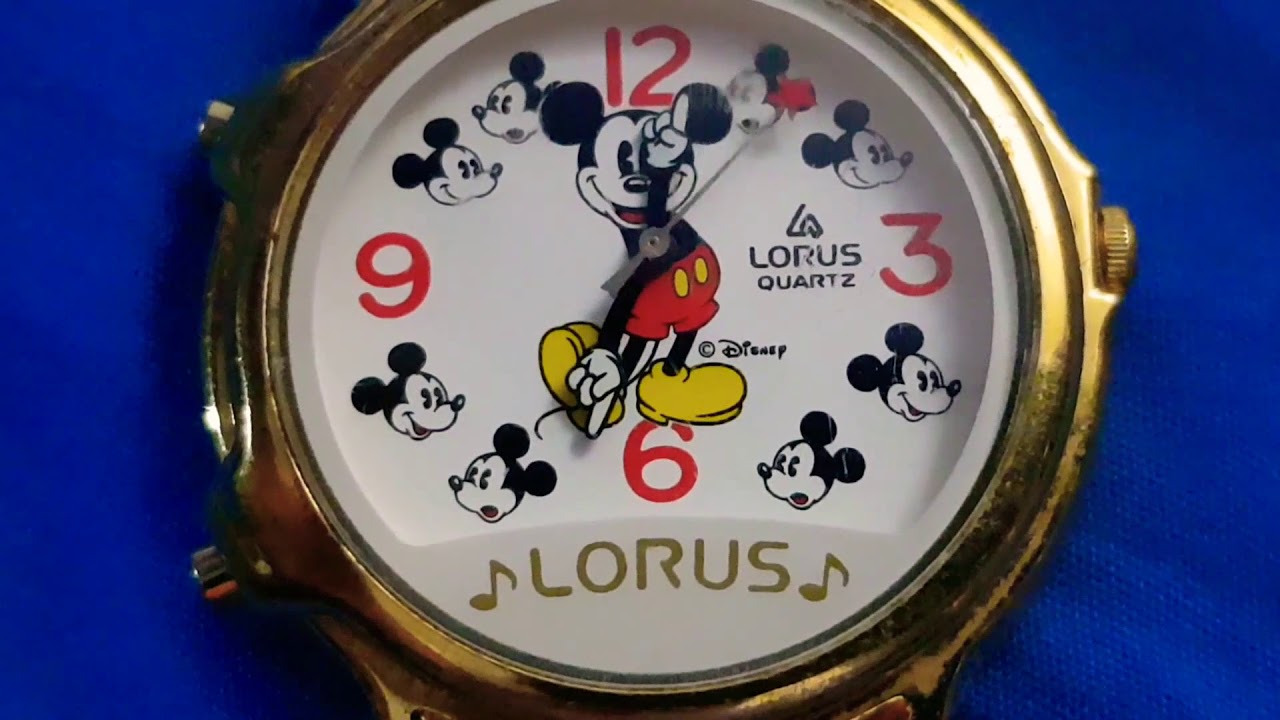 Mickey mouse Disney musical watch - YouTube