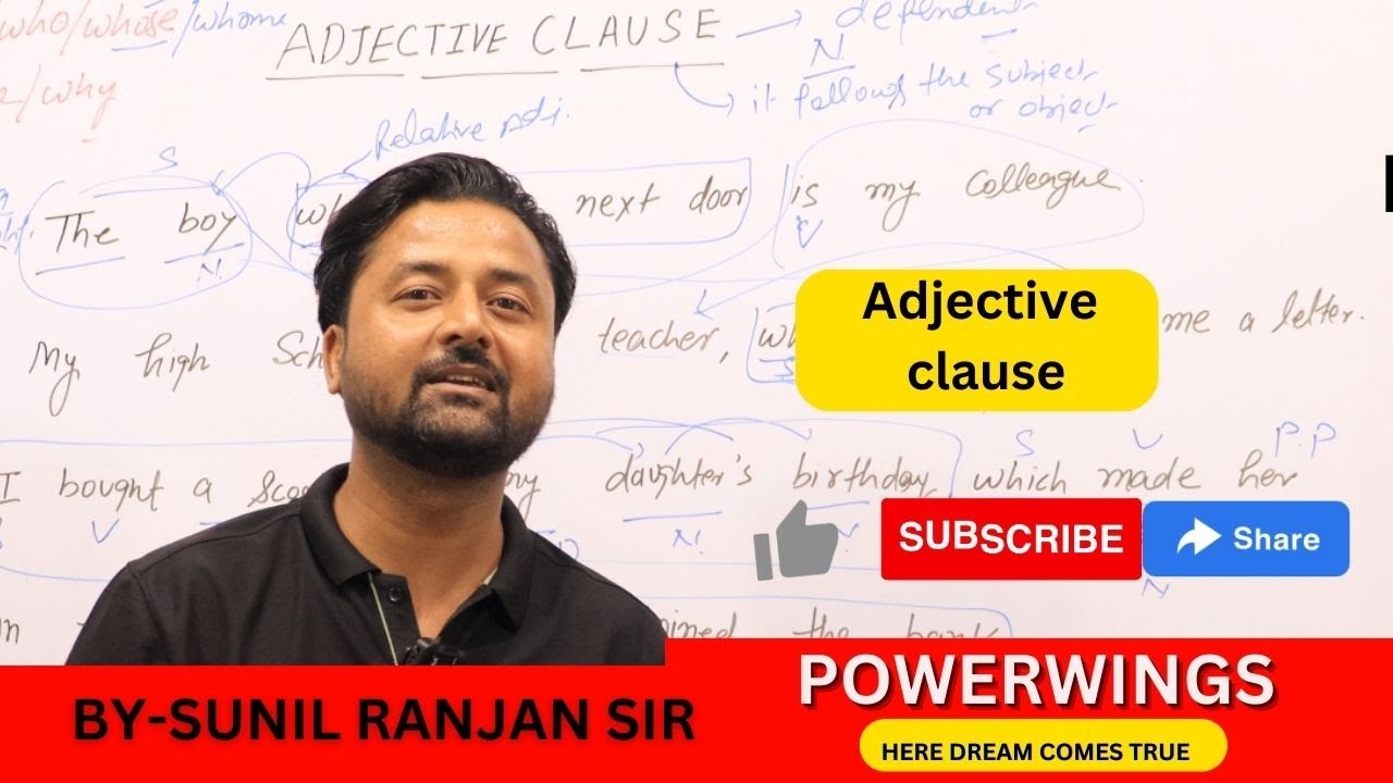 Adjective Clause || by Sunil Ranjan sir - YouTube