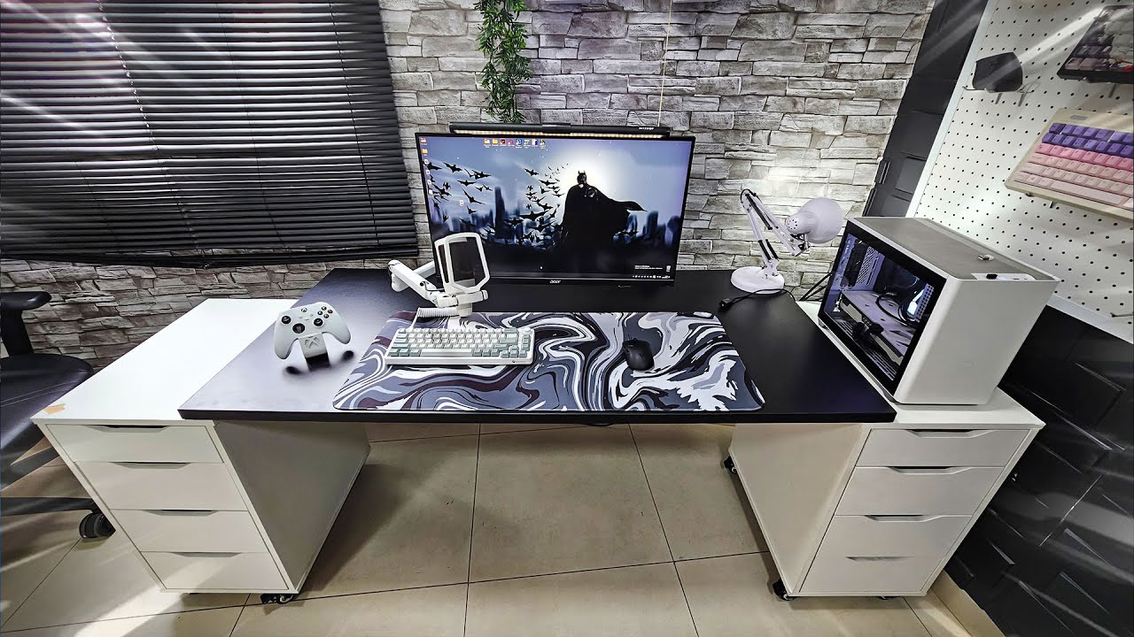 Melhorando a ESTRUTURA do meu SETUP! MESA FICOU MUITO MAIS ESPAÇOSA ...