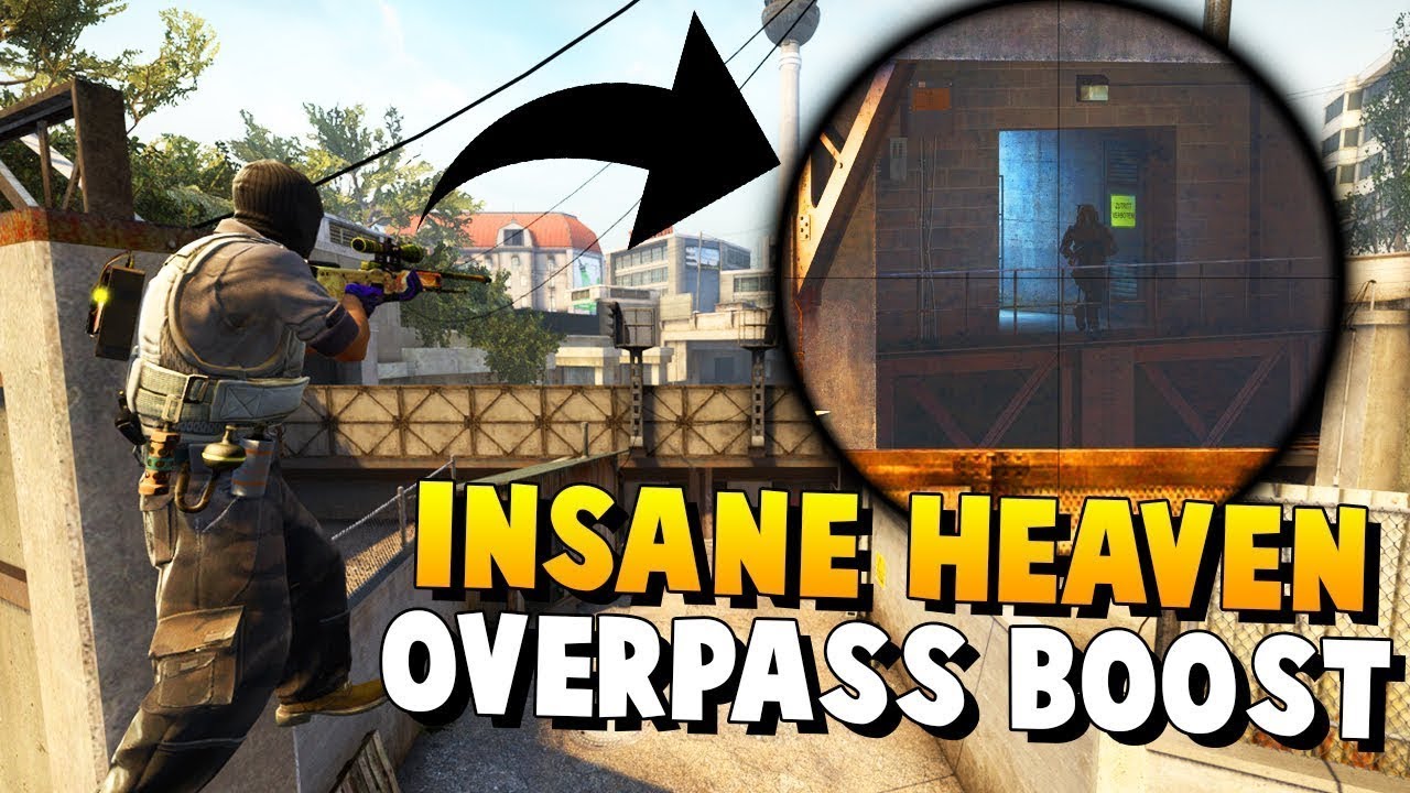 csgo overpass 4 man boost - YouTube
