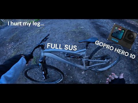 TRYING A FULL SUS FOR THE FIRST TIME! NEW CAMERA #gopro hero10 - YouTube