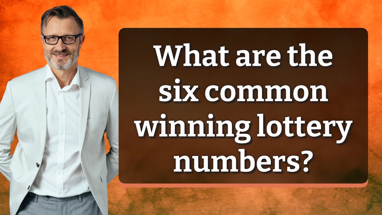 What are the six common winning lottery numbers? - YouTube