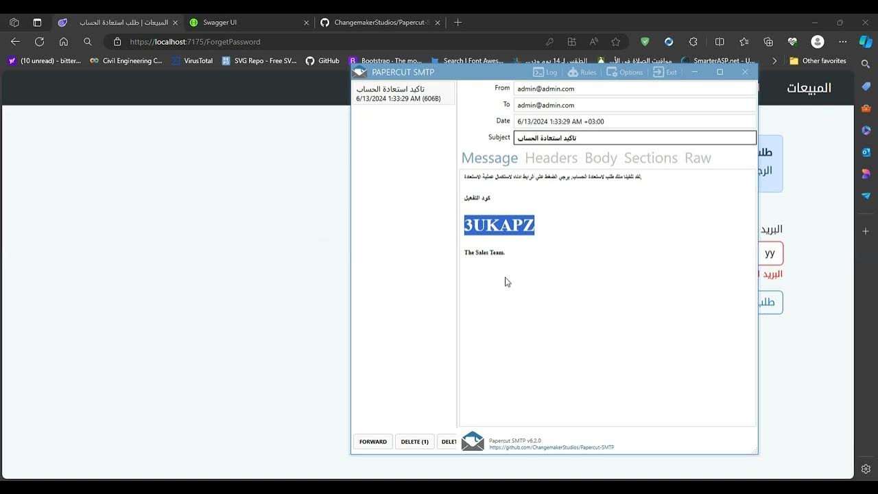 7- Blazor Web Assembly Sales Management | Forget password - YouTube