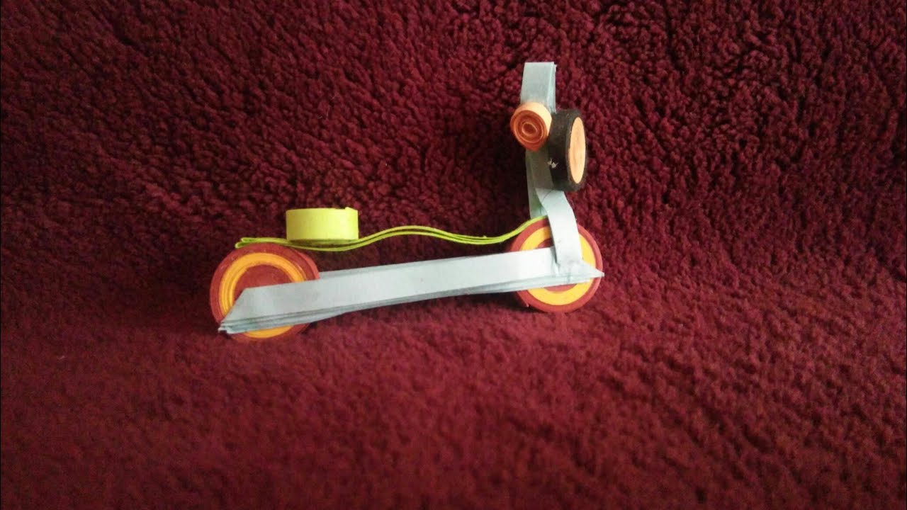 How to make an easy Cycle using quilling paper||MR.MASTER'S CRAFTS ...