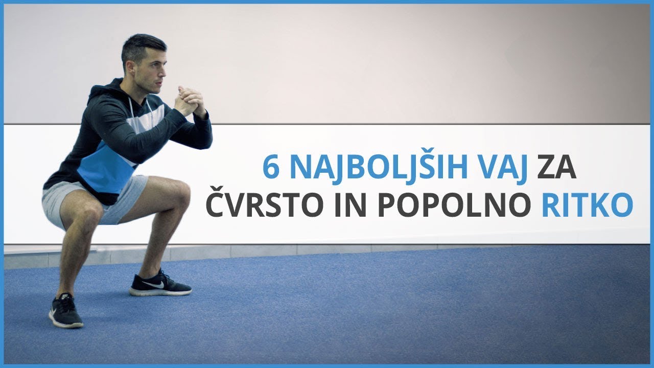 6 najboljših vaj za čvrsto in popolno ritko - YouTube