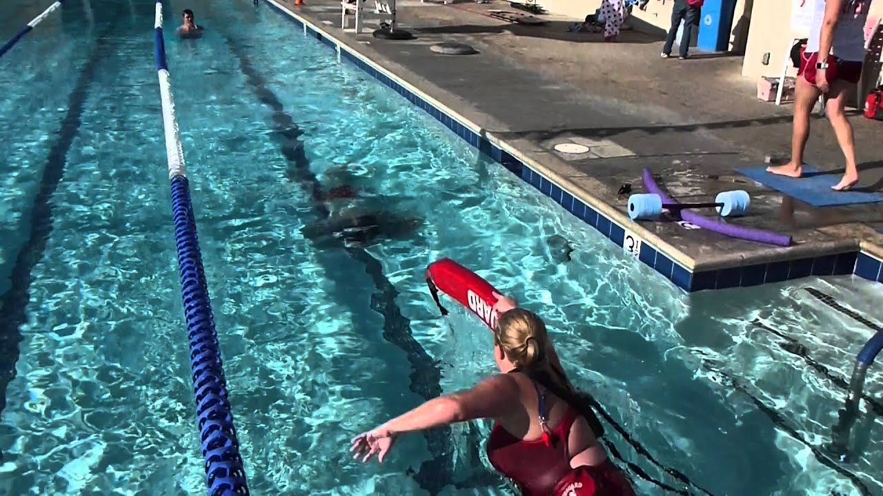 Lifeguarding Drill: YMCA Unresponsive Victim from the Front Submerged ...