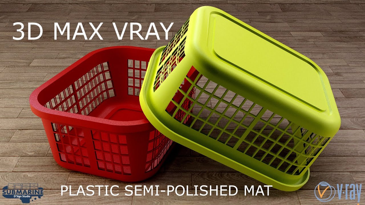 3D MAX VRAY MATERIAL PLASTIC SEMI-POLISHED TUTORIAL - YouTube