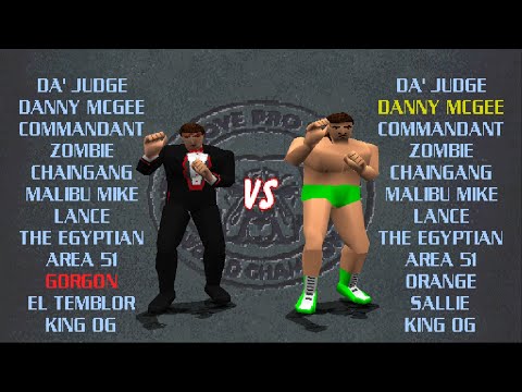 Power Move Pro Wrestling All Characters [PS1] - YouTube