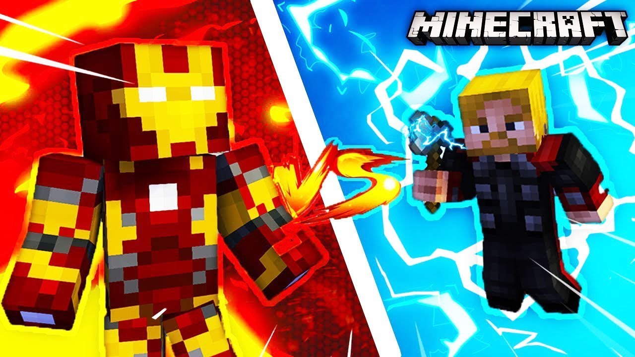 MARVEL - IRONMAN VS THOR - MINECRAFT ! - YouTube