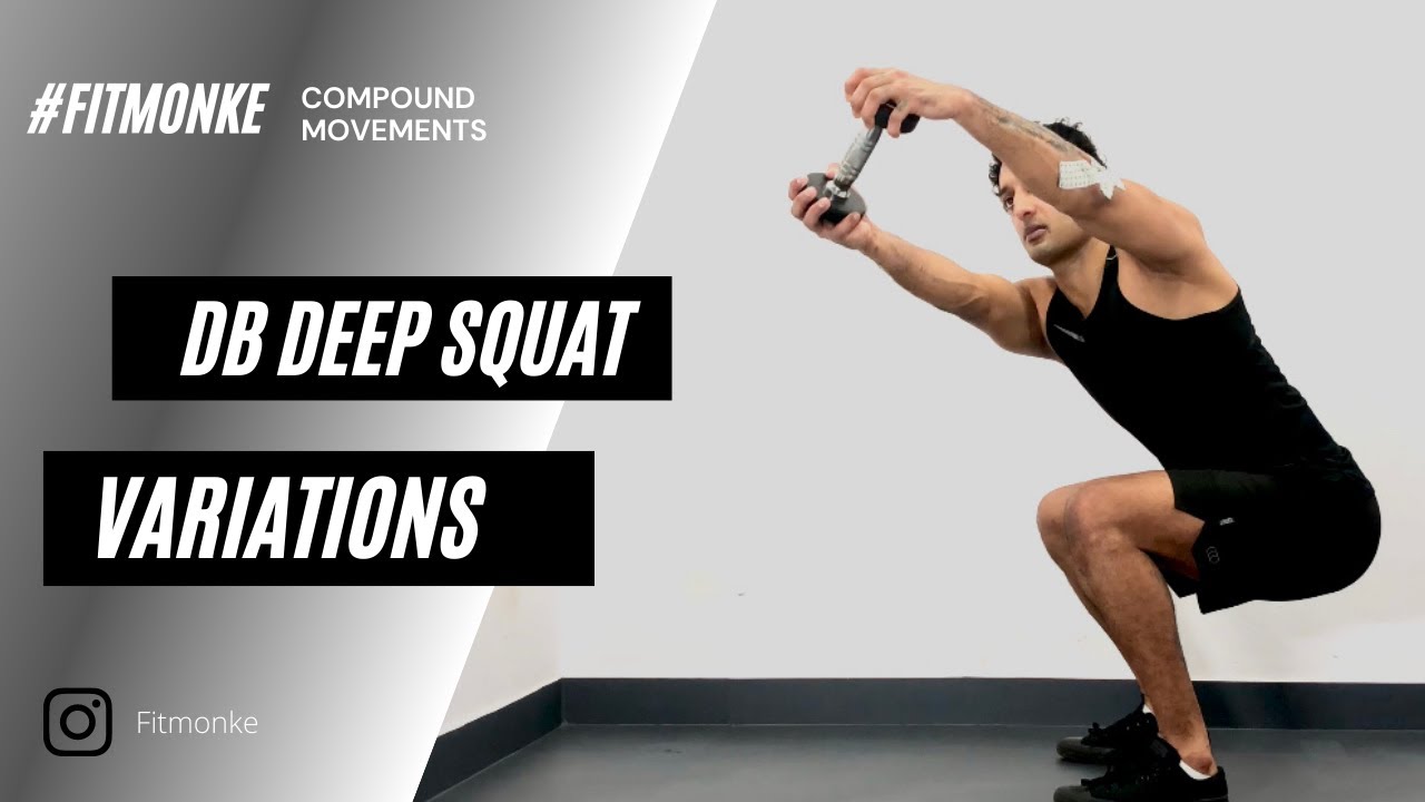 Dumbbell Deep Squat Variations #Squat #Dumbbellworkout - YouTube