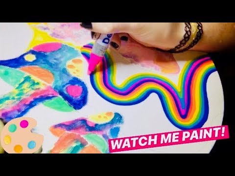 PAINTING IN ASMR part 3 (SUPER SATISFYING) - YouTube