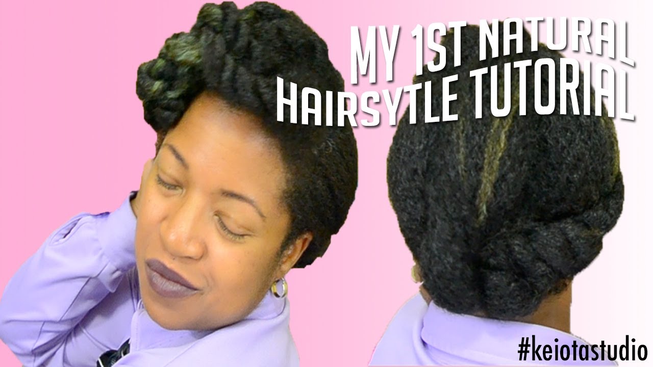 My 1st Natural Hairstyle Tutorial - YouTube