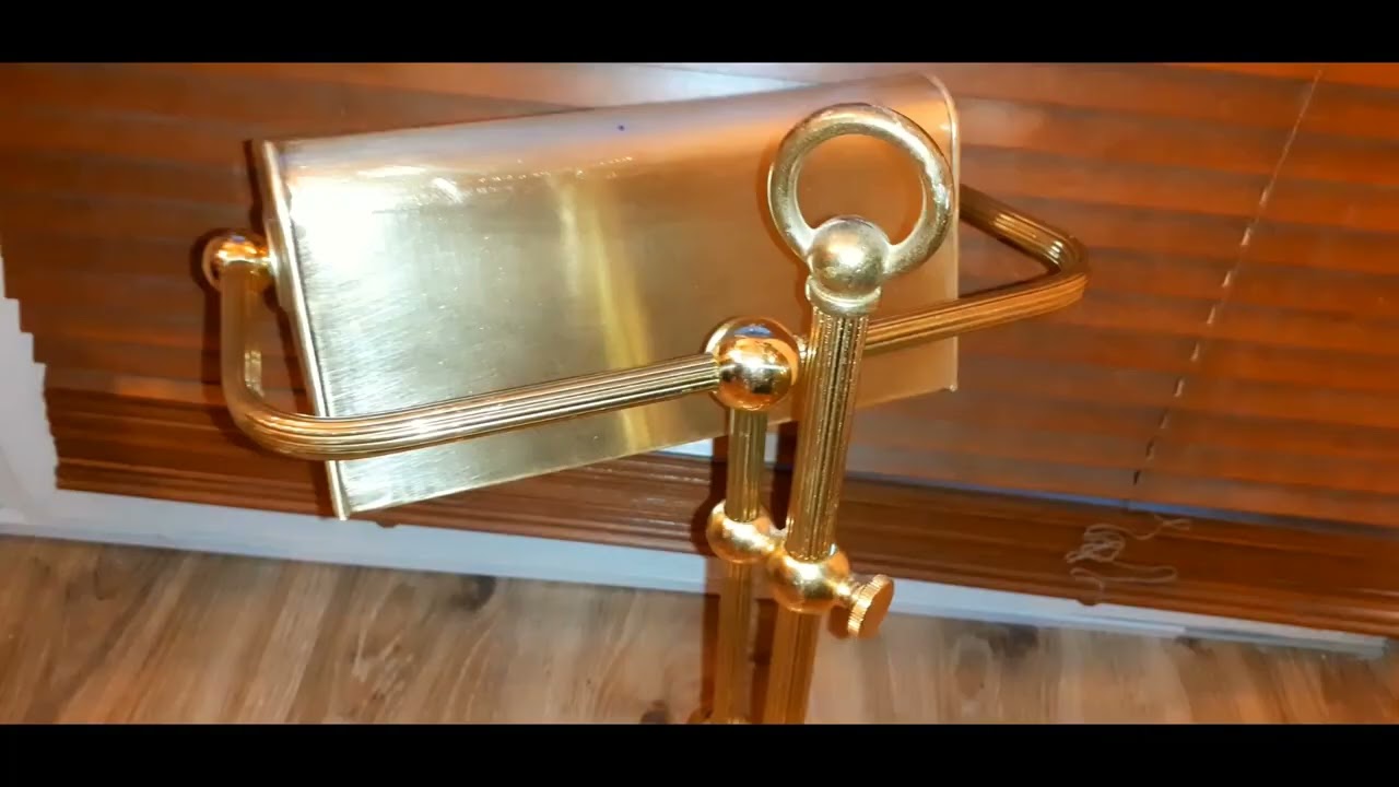 RESTORATION OF AN ANTIQUE BANK LAMP RESTAURIERUNG EINER ANTIKE BANK ...