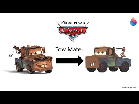 Paint 3D Tutorial: Tow Mater ~ Cars (2006) - YouTube
