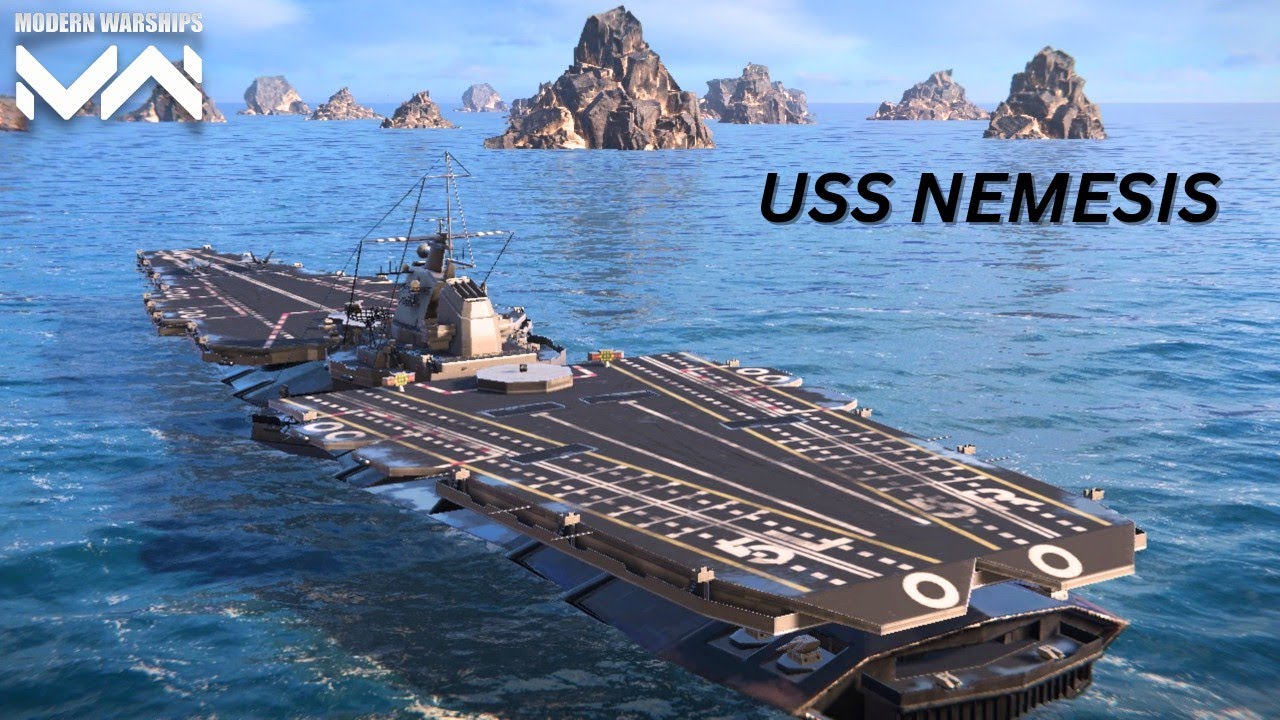 At Last I Played On Legendary USS Nemesis Carrier Ship In The Modern Warships - YouTube